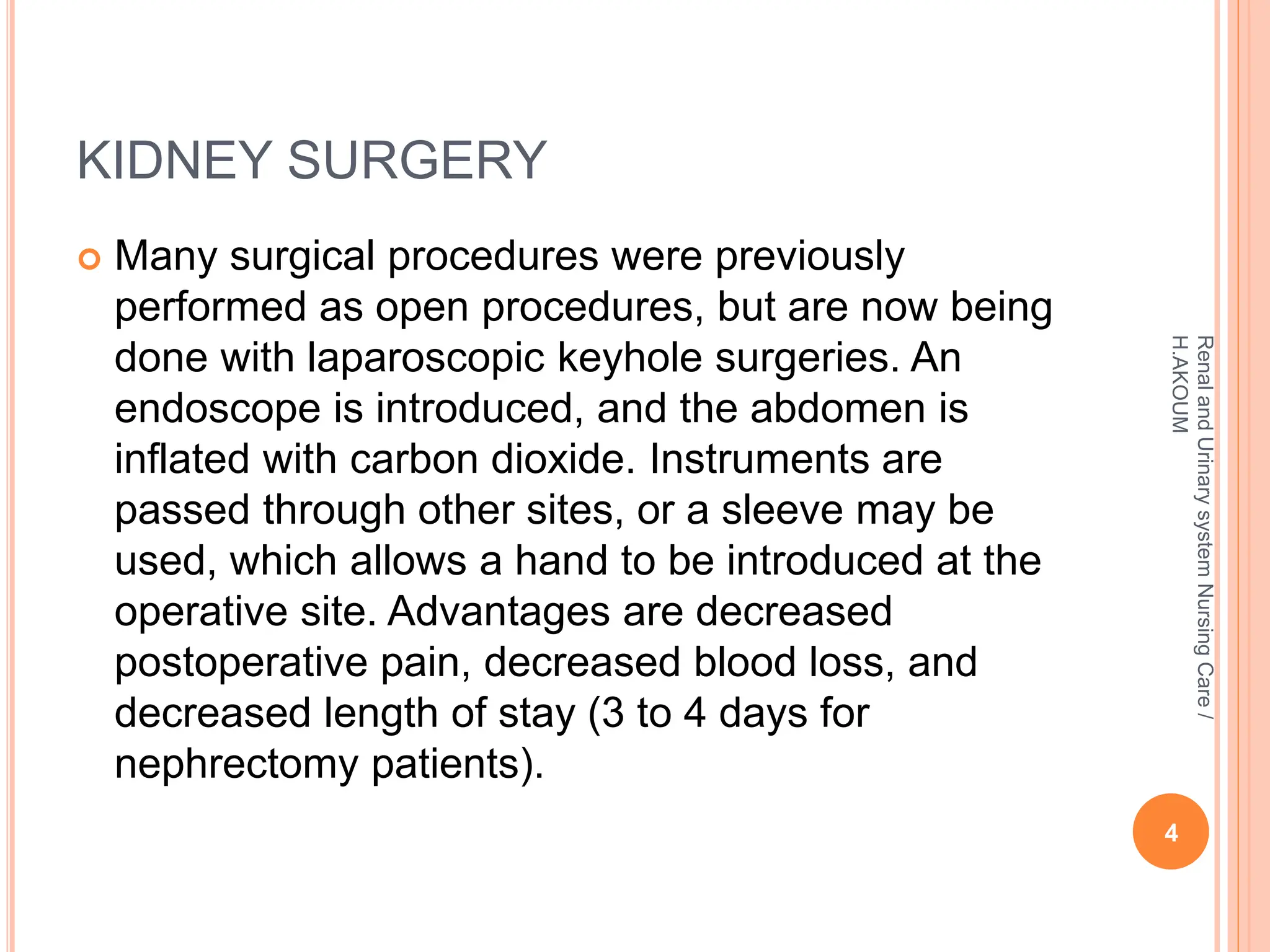 Nursing Management of patients with Renal Cancer, Kidney Surgery ...