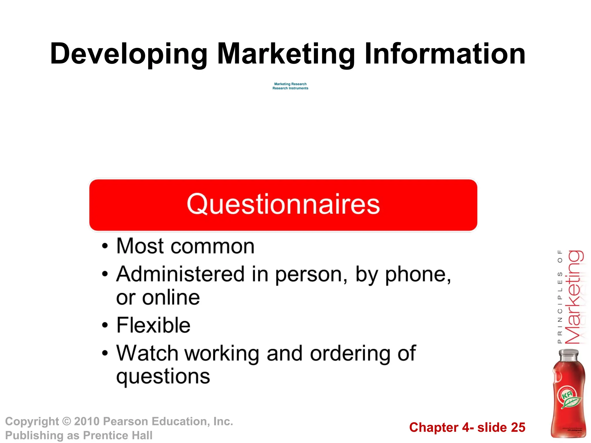 Chapter #4 principles of marketing 1.ppt