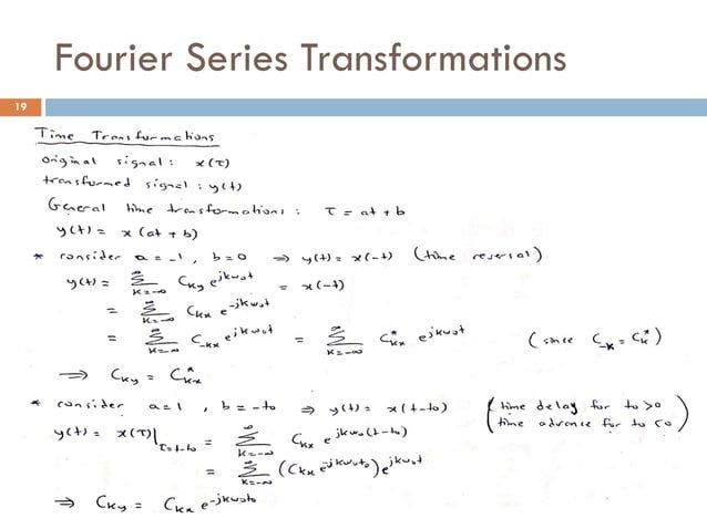 Signals and Systems - Fourier Transform - Problems,examples and more about the lesson | PPT