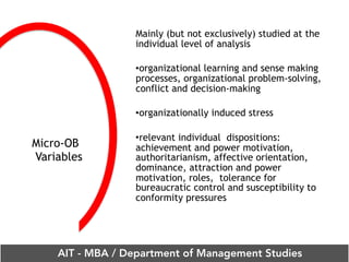 Chapter 4..... OB Introduction and Management | PPT
