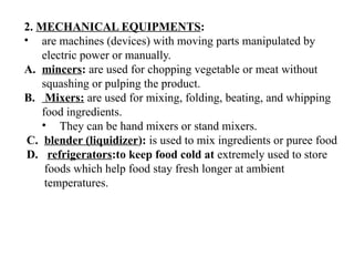 chapter 4.pptx kitchen equipment and utensils | PPTX