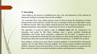 Thermal Properties of Synthetic fibers & many more. | PPT