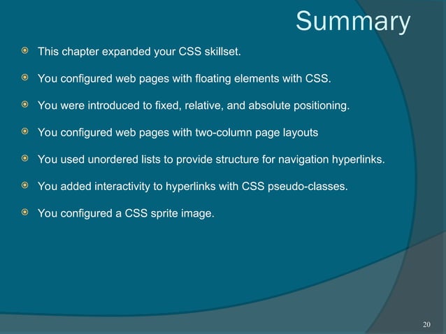 Basics of Web design focusing on Page layout chapter4.ppt