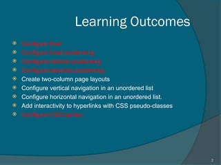 Basics of Web design focusing on Page layout chapter4.ppt