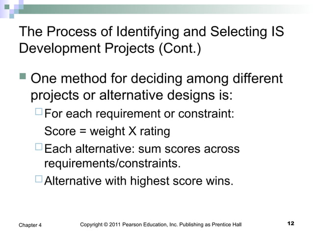 identifying and selecting software development proejcts | PPT