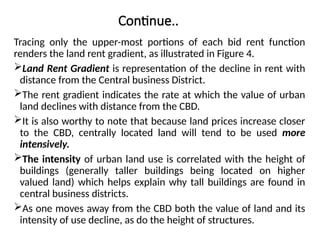 Chapter 4.pptx: Urban Land use patterns and land values | PPTX