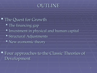 Classic Theories of Development in Economics | PPT