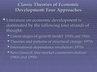 Classic Theories of Development in Economics | PPT