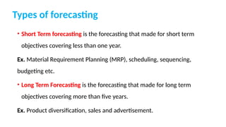 Principles of Management Forecasting concept | PPTX