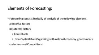 Principles of Management Forecasting concept | PPTX