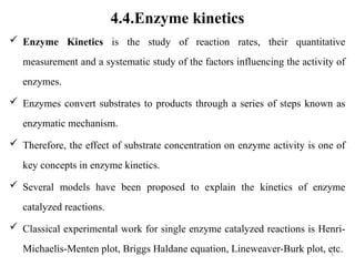 CHAPTER 4.pptx Enzyme and its property for biochemistry students | PPTX