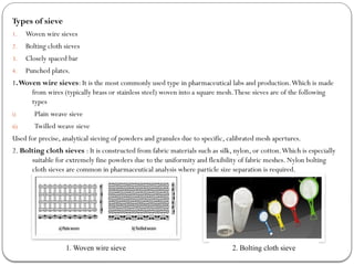 CHAPTER 4. Size Reduction, Size Separation, Mixing, Filtration, Drying ...