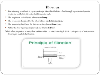 CHAPTER 4. Size Reduction, Size Separation, Mixing, Filtration, Drying ...