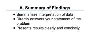 Research- Results and Summary of Finding | PPTX
