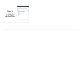 Chapter 4 algorithmic efficiency handouts (with notes) | PPT