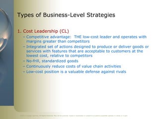 Chapter 4 business level strategy | PDF