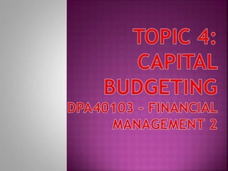 chapter 4 - capital budgeting.ppt