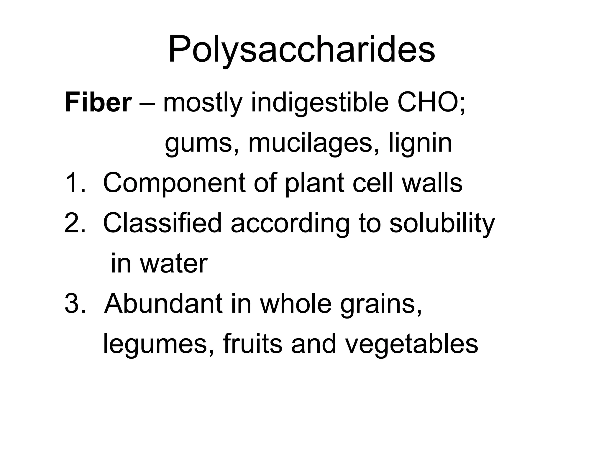 Carbohydrate Metabolism: An introduction to sugars, starches and fiber ...
