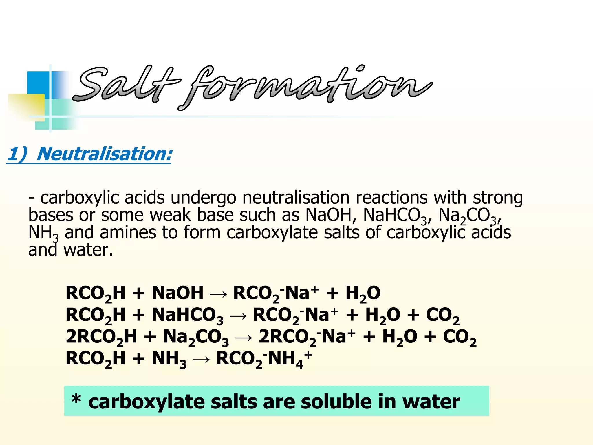 Chapter 4 carboxylic acid | PDF