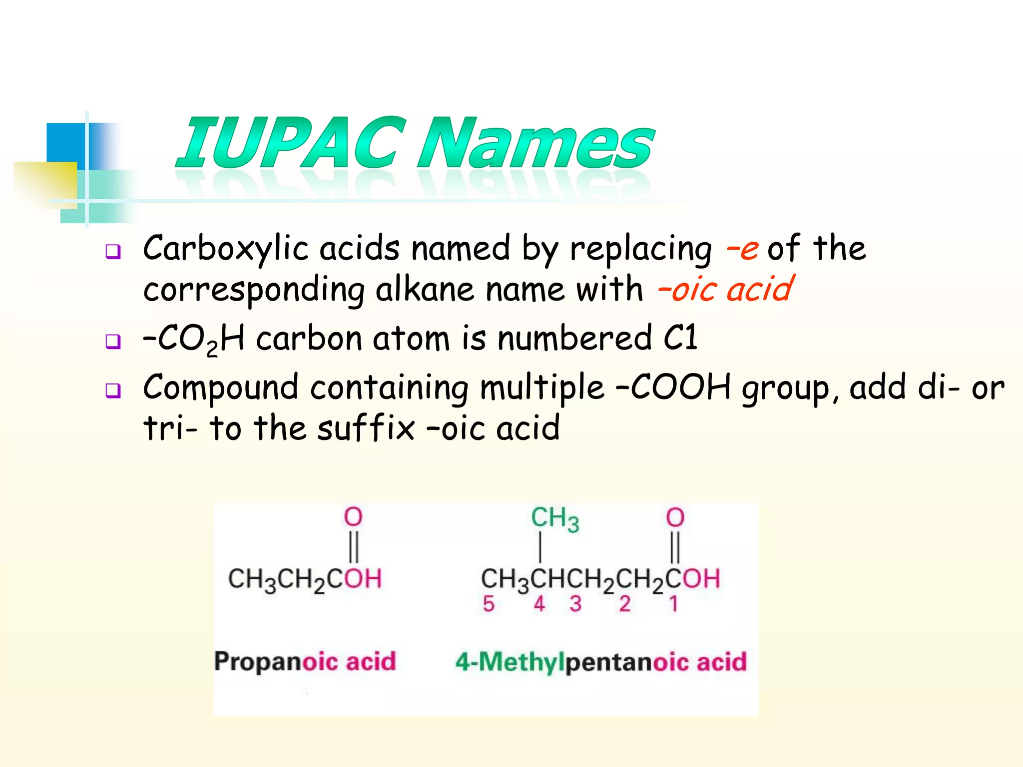 Chapter 4 carboxylic acid | PDF