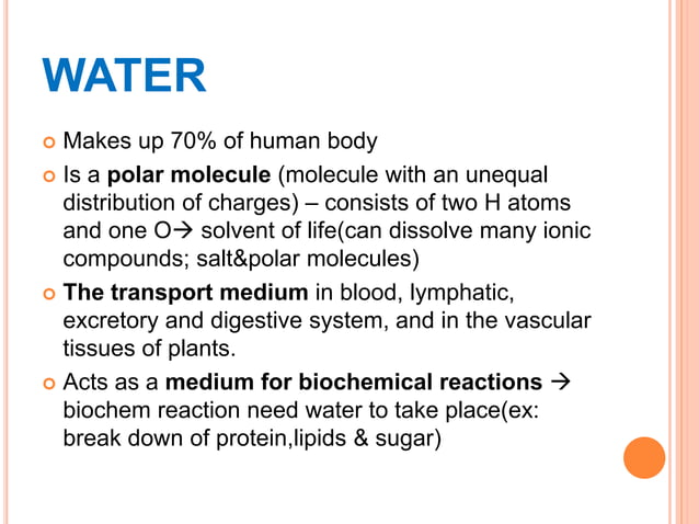 Chapter 4 chemical composition of the cell | PPT