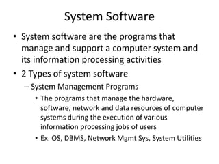 Chapter 4 computer software | PPT