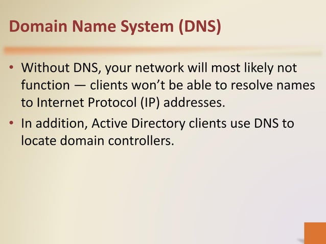 Chapter4 configuringandmanagingthednsserverrole-140520003253-phpapp01 | PPT
