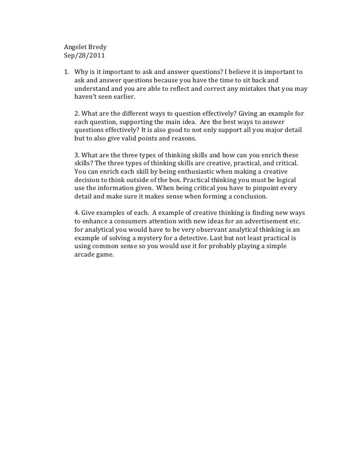 Chapter 4 critical, creative and practical thinking