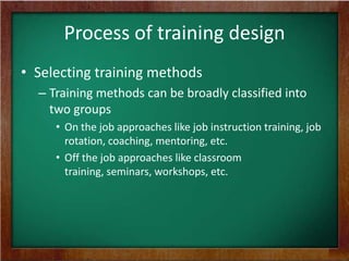 Chapter4 designingtrainingprograms-131023054454-phpapp01 | PPT