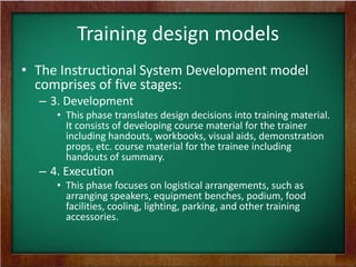 Designing Training Programs | PPTX