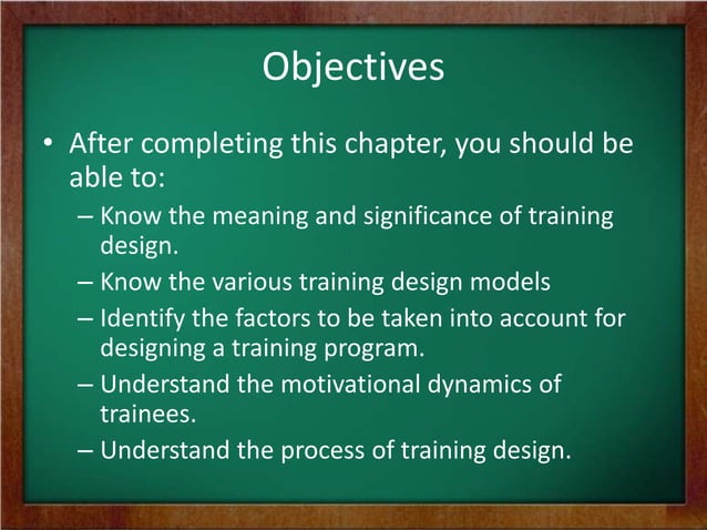 Designing Training Programs | PPTX | Education