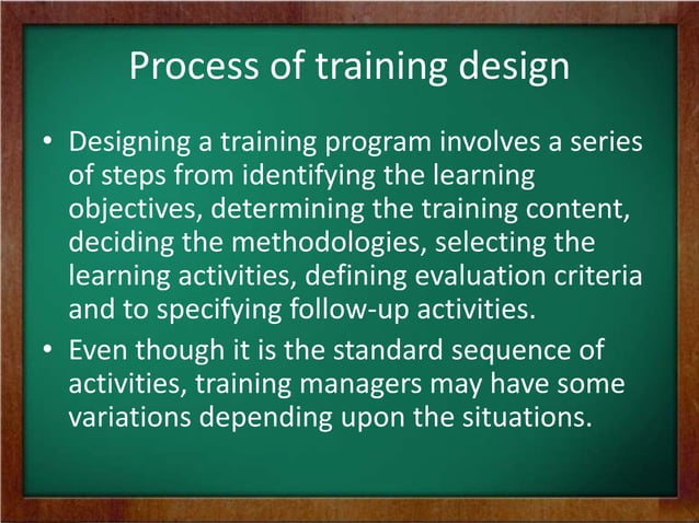 Designing Training Programs | PPTX | Education