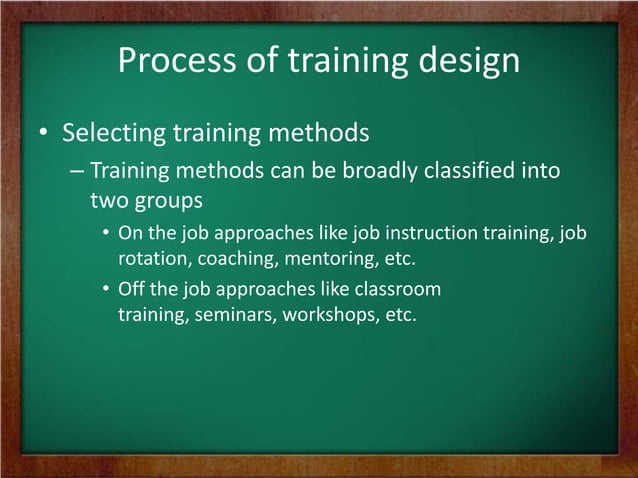 Designing Training Programs | PPTX | Education
