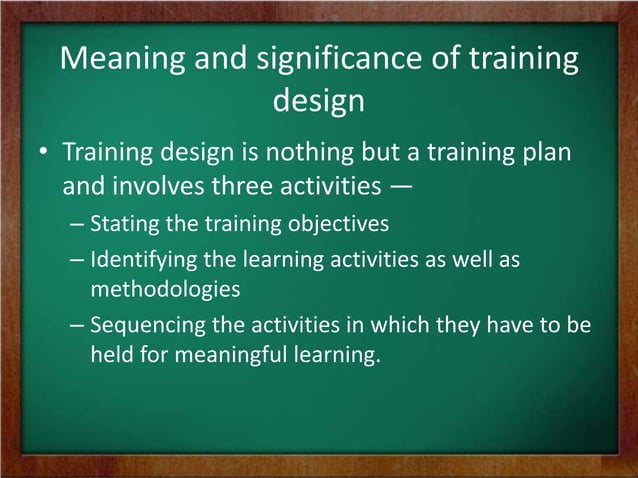 Designing Training Programs | PPTX | Education