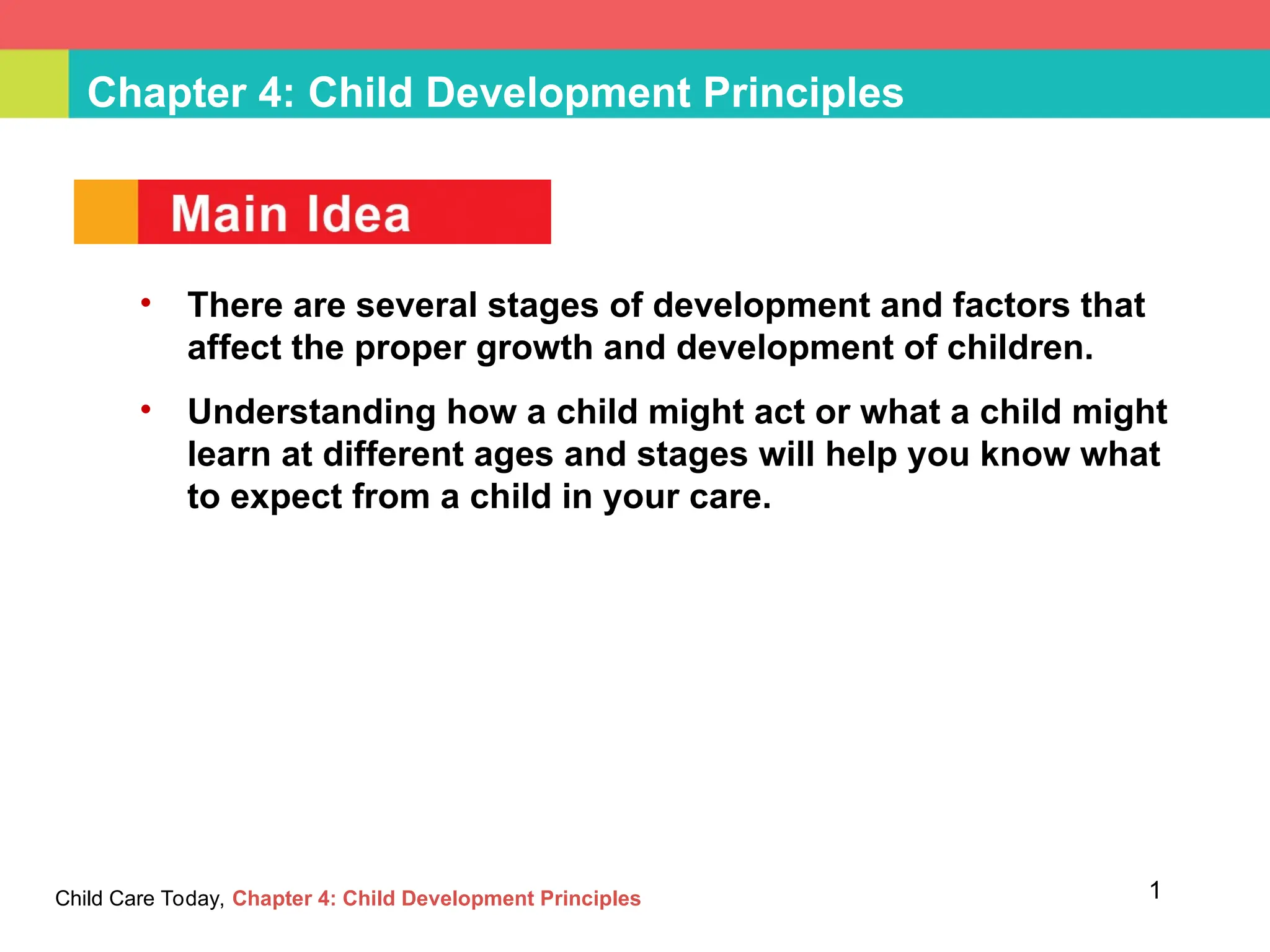 CHILD DEVELOPMENT PRINCIPLES CHAPTER 4.PPT