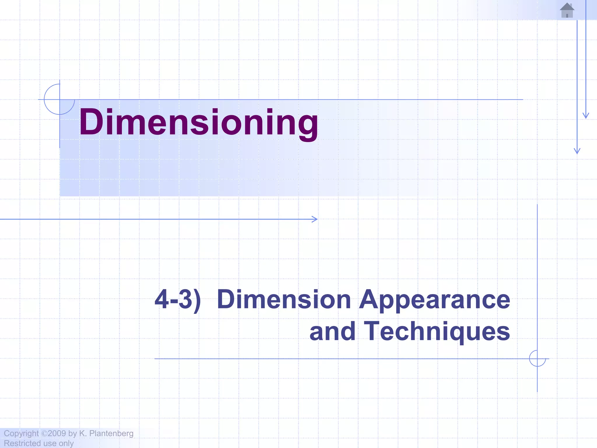 Chapter 4 dimensioning - 2010 | PPTX