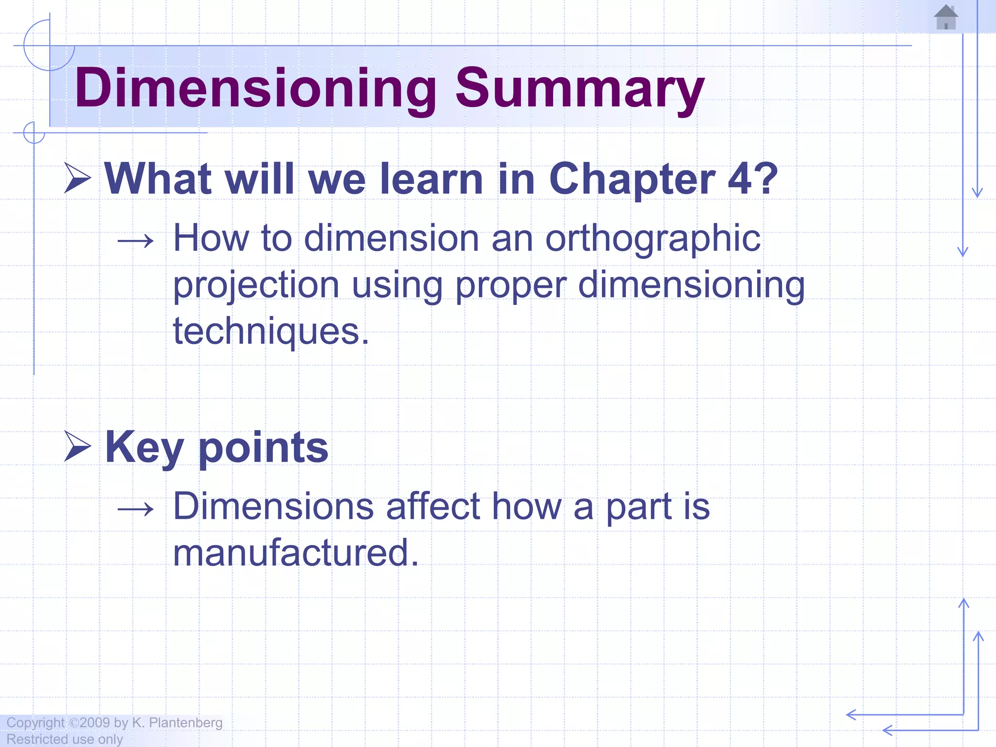 Chapter 4 dimensioning - 2010 | PPTX
