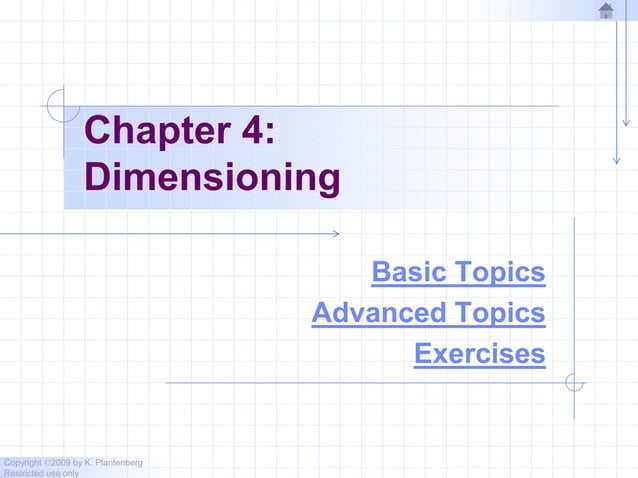 Chapter 4 dimensioning - 2010 | PPTX | 3-D Graphics | Computer Software and Applications