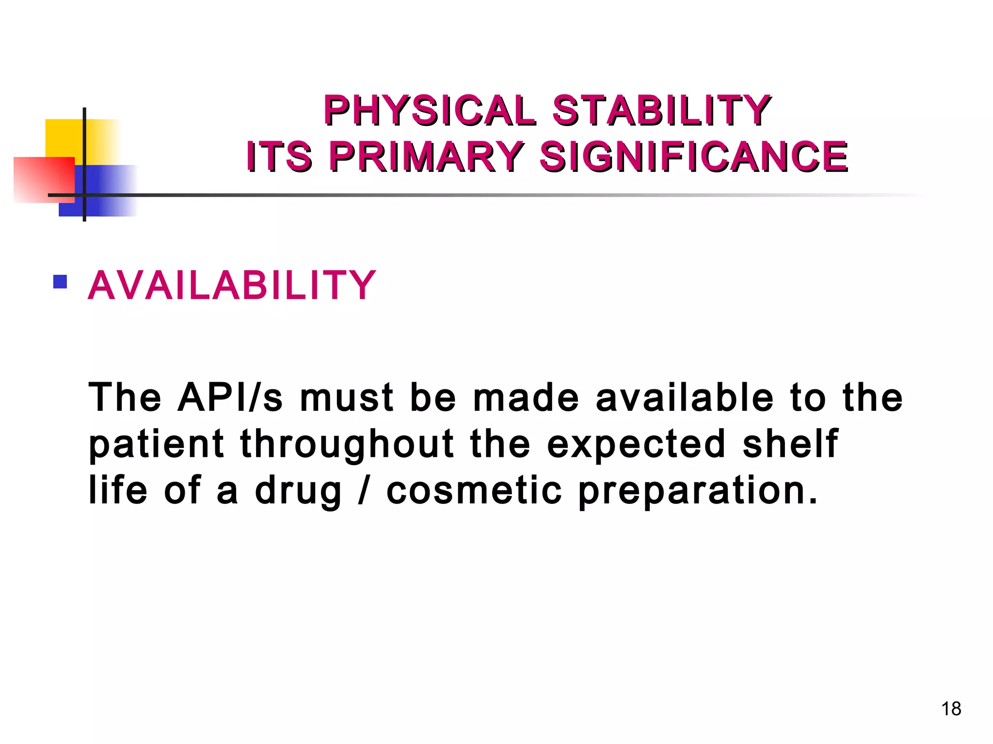 Chapter 4 drug cosmetic stability | PPT