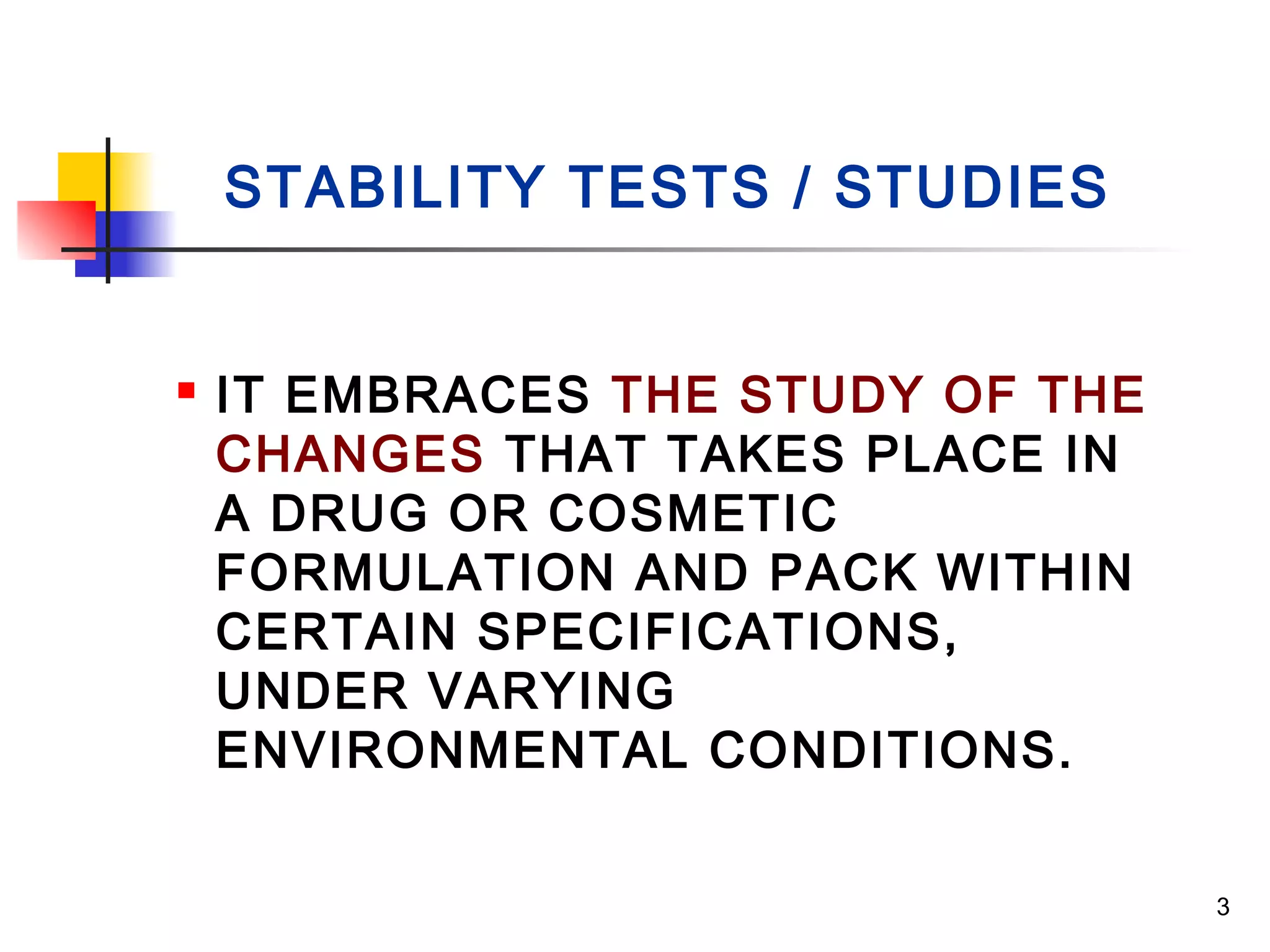 Chapter 4 drug cosmetic stability | PPT