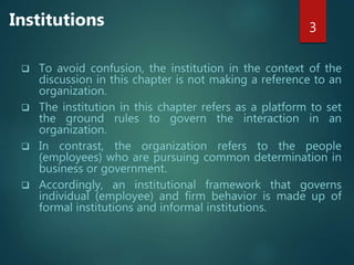 GBS CH 4 EMPHASIZING INSTITUTIONS, CULTURES, ETHICS | PPT