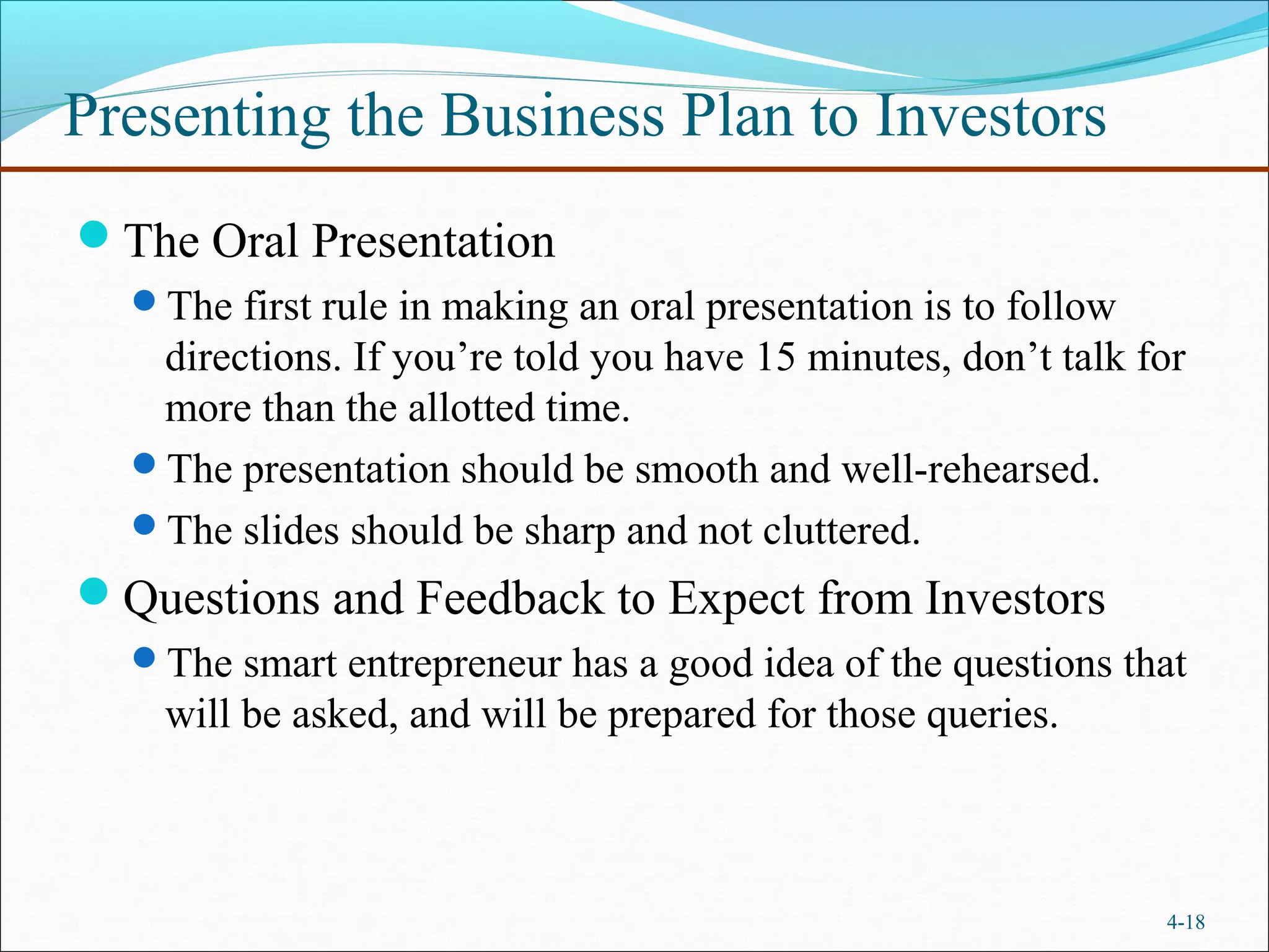 Chapter 4 writing a business plan(entrepreneurship) | PPT