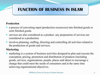 Chapter 4: Entrepreneurship and Islamic Business | PPTX