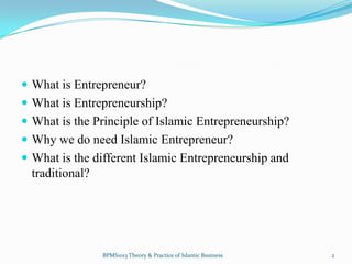 Chapter 4: Entrepreneurship and Islamic Business | PPTX