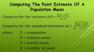 Chapter 4 estimation of parameters | PPTX