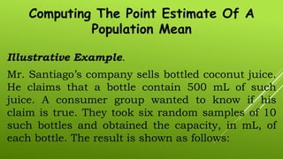 Chapter 4 estimation of parameters | PPTX
