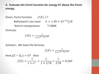 Chapter 4- fermi dirac maths powerpoint presentation | PDF