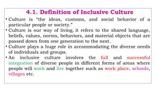 Chapter 4 - FINAL Promoting Inclusive Culture.ppt