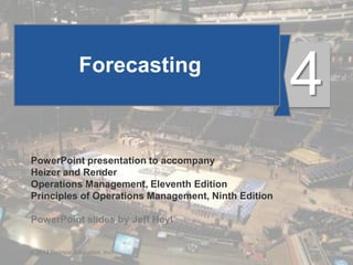 Chapter 4-Forecasting Operations management | PDF