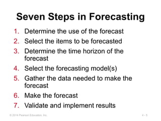 Chapter 4-Forecasting Operations management | PDF